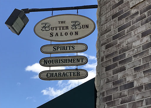 slide 2 of 10. Uploaded merchant gallery slide for Butter Run Saloon.